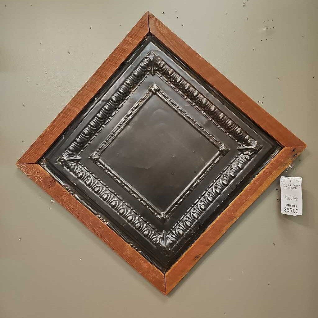 Tin Tile in Frame – 121 Consignment Furniture